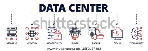 Data Center Banner Web Icon Business Stock Vector Royalty Free 2553187483 Shutterstock