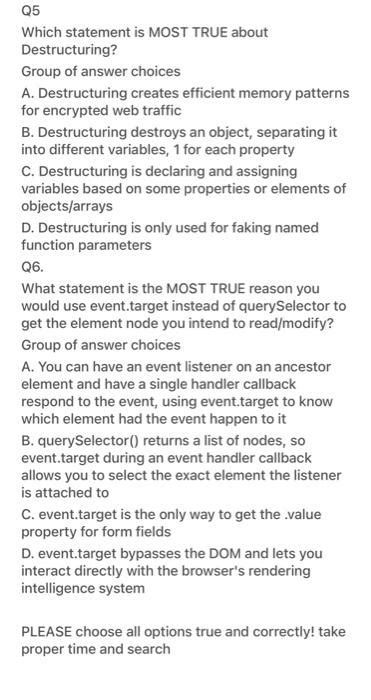 Solved Q1 Which Fat Arrow Function Is The Closest Equivalent