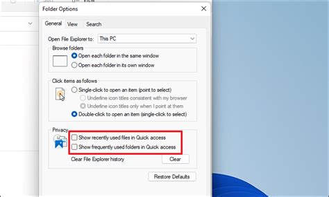 How To Hide Or Unhide Recent Files From Quick Access In File Explorer On Windows 11