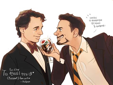Present By Hallpen On Deviantart Science Bros Tony Stark Fanart Marvel Avengers