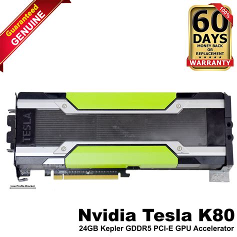 Nvidia Tesla K80 24gb Gddr5 Server Gpu Graphics Accelerator With Black Bracket Ebay