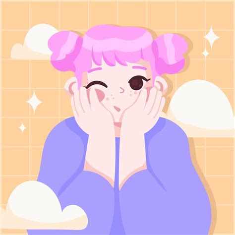 손으로 그린 사탕 색상 그림 무료 벡터