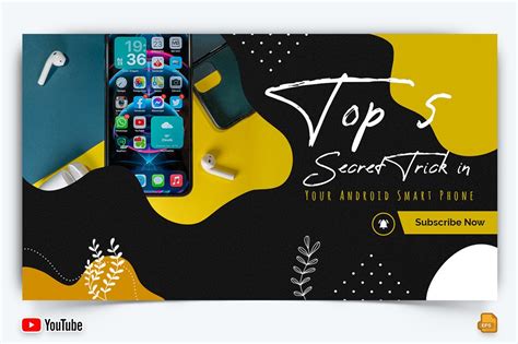 Mobile Tips Tricks Youtube Thumbnail Graphic By 3djagan · Creative Fabrica