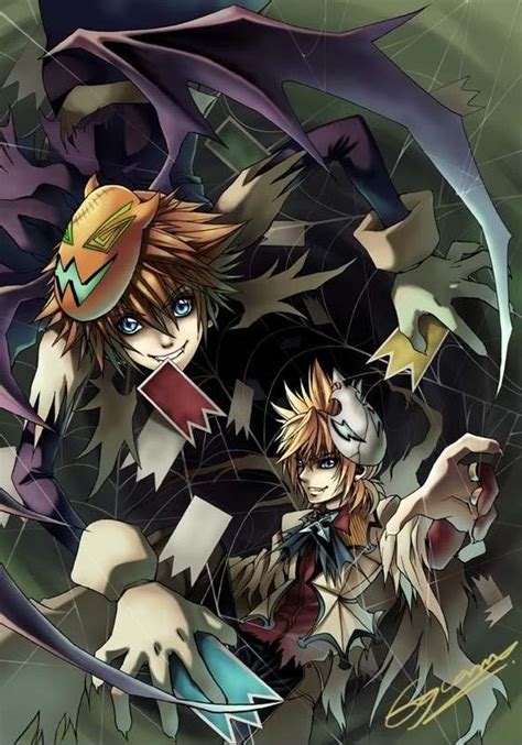 Halloween Sora And Roxas Kingdom Hearts Ii Kingdom Hearts Kingdom