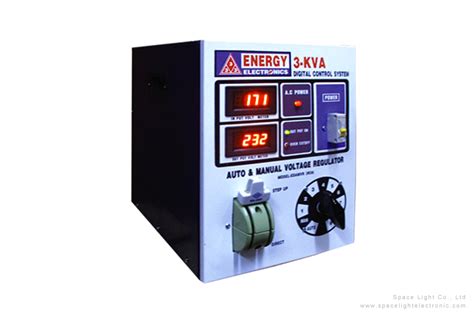 3 Kva Auto And Manual Voltage Regulator Digital Space Light Electronic Company