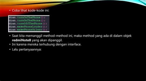 13 Memahami Interface Di Java Dan Contohnya Ppt