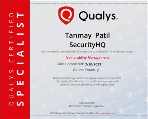 Tanmay Patil On Linkedin Qualys Vulnerabilitymanagement 10 Comments