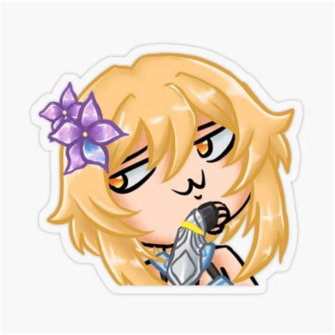 Genshin Impact Smug Lumine Sticker By Wow Redbubble