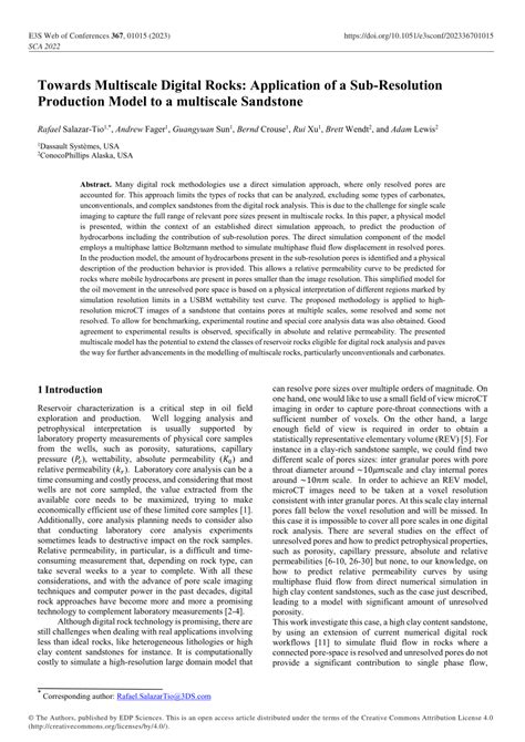 Pdf Towards Multiscale Digital Rocks Application Of A Sub Resolution