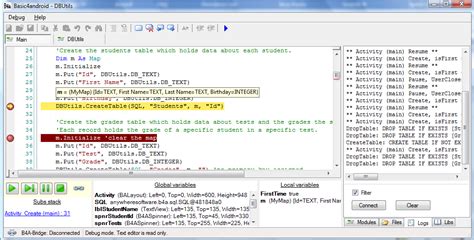 basic4android 开发教程翻译 四 调试应用程序 b4x programming forum