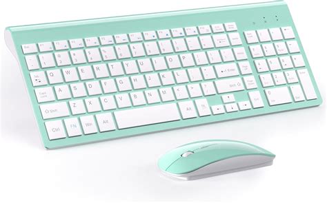 Wireless Keyboard Mouse Combo 2 4ghz Aesthetic Quiet Keyboard And Mouse Wireless 110 Keys
