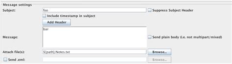 Jmeter Smtp Sampler Is It Possible To Use Parameterization With In Attach Files Option