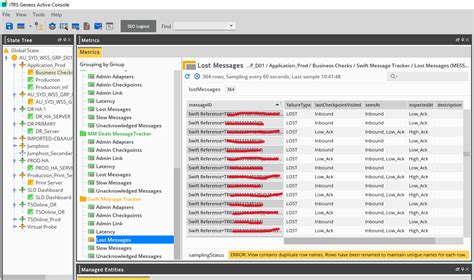 Geneos Message Tracker Plugin Duplicate Messageid In Lost Messages