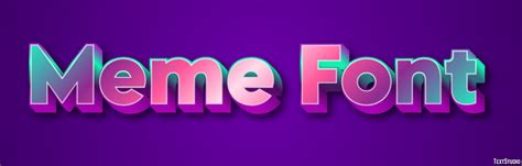 Meme Font Text Effect And Logo Design Font