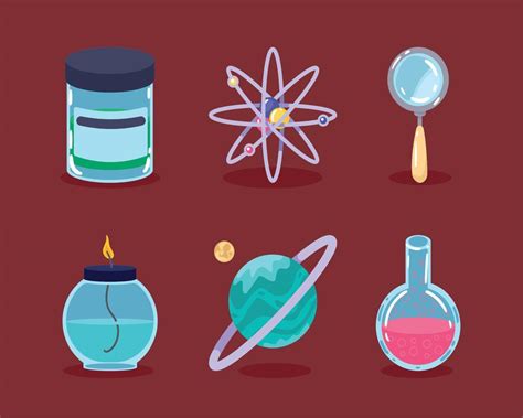 Science Lab Six Icons 10427774 Vector Art At Vecteezy