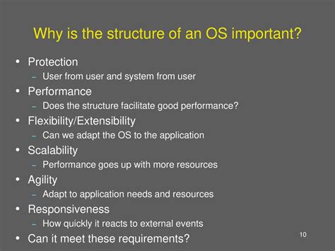 Advanced Operating Systems Cs 202 Operating System Structure Ppt