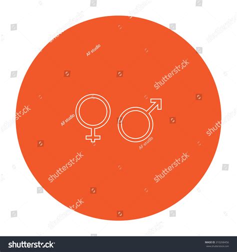 Sex Symbol Flat Outline White Pictogram Stock Vector Royalty Free 310268456 Shutterstock