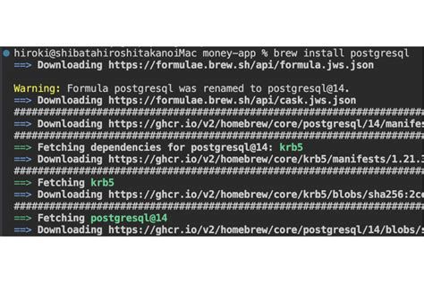 ローカルにpostgresqlをインストールした Ki Hi