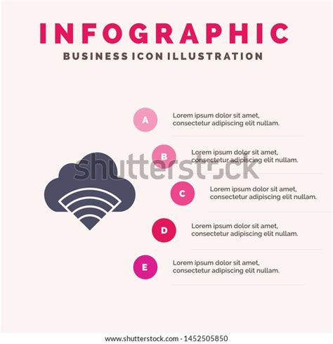 Cloud Connection Wifi Signal Infographics Presentation Stock Vector Royalty Free 1452505850