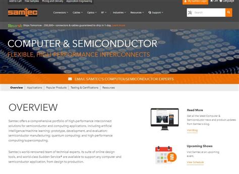 Explore Our New Computer Semiconductor Industries Landing Page The Samtec Blog