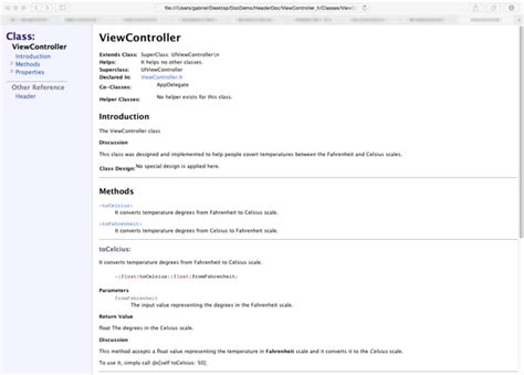 Documenting Your Objective C And Swift Code In Xcode With Headerdoc And