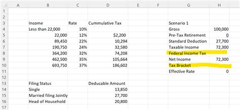 solved i am working on creating an excel sheet using tax