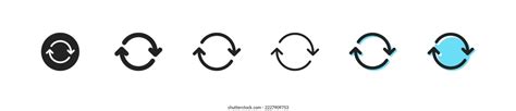 Circular Arrows Line Icon Recycle Recycling Stock Vector Royalty Free 2227909753 Shutterstock