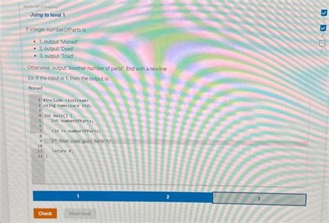 Answered If Integer Numberofparts Is 1 Output Bartleby