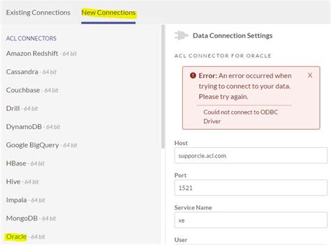 How To Test And Troubleshoot Acl Built In Oracle Connector In Acl For Windows 12 And Above