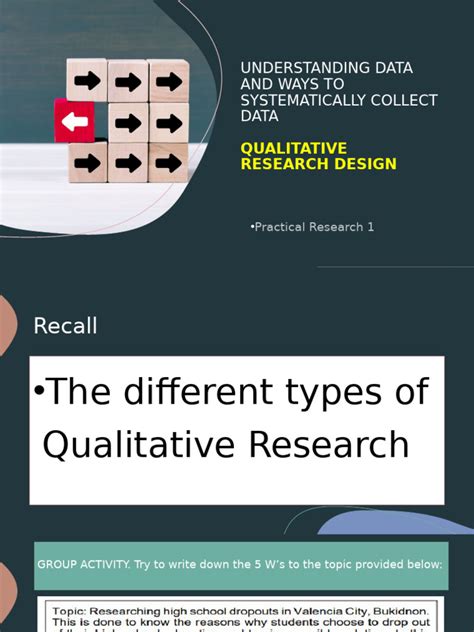 1 Understanding Data And Ways To Systematically Collect Data Pdf Qualitative Research Data