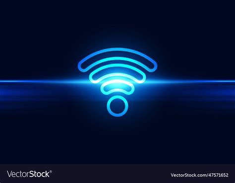 Abstract Wifi Connection Concept Royalty Free Vector Image