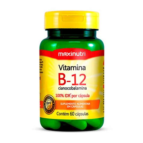 Vitamina B12 100 Idr 60 Cápsulas Maxinutri Shopee Brasil