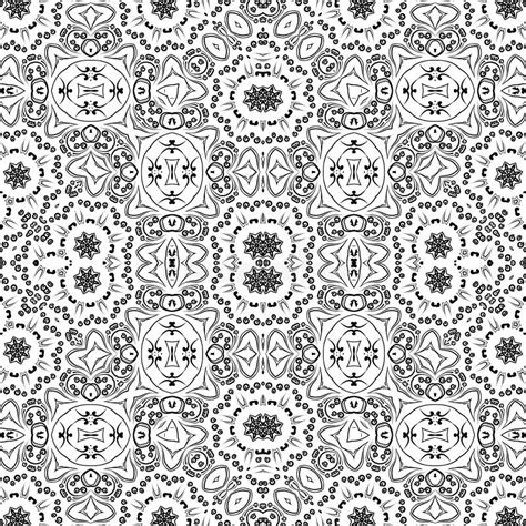 Abstract Seamless Outline Pattern Stock Vector Illustration Of Monochrome Seamless 58642014