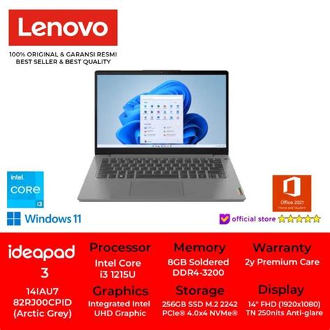 Jual Lenovo Laptop Ideapad Iau Intel Core I U Gb Ram Gb Ssd Fhd Tn
