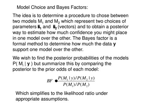 Ppt Bayesian Methods In Mcmc Analysis Variance Estimation And Model Choice Powerpoint