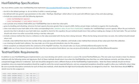 The Data Structure That You Will Implement For