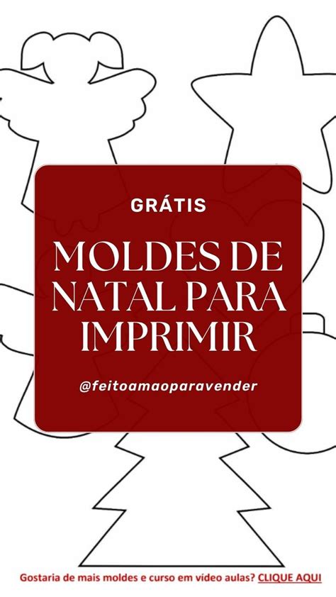 Moldes De Natal Em Eva Para Imprimir GrÁtis Christmas Crafts Diy