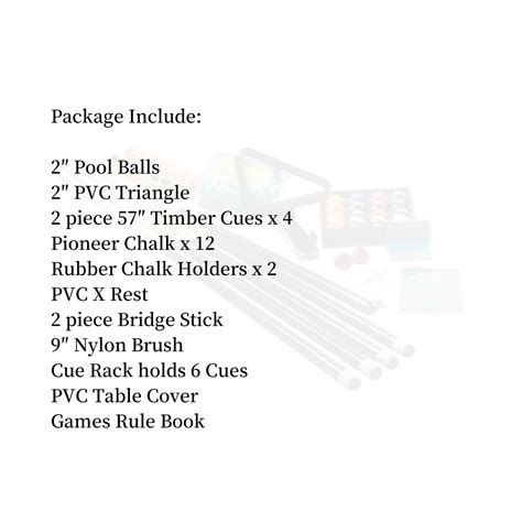 Pool Table Accessories Kit Uxuan Sports