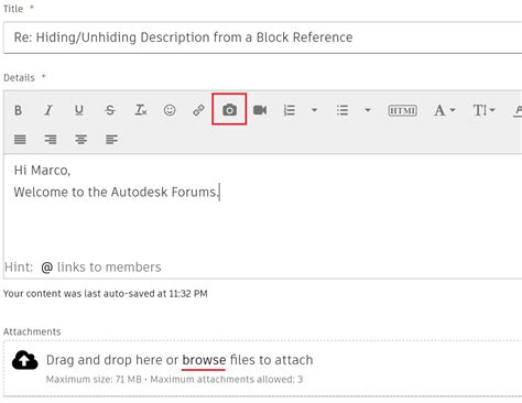 solved hiding unhiding description from a block reference autodesk community
