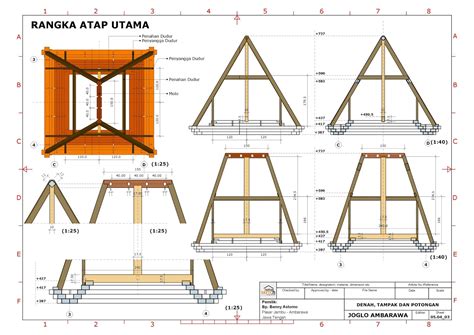 Rumah Joglo Jambu Ambarawa 05 04 Detail Rangka Atap Utama