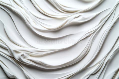 Smooth White Fabric Texture With Elegant Folds And Waves Creating Serene And Calming Visual