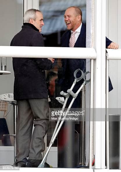 Ruby Walsh Talks With Mike Tindall As He Attends Day 4 Gold Cup Day News Photo Getty Images