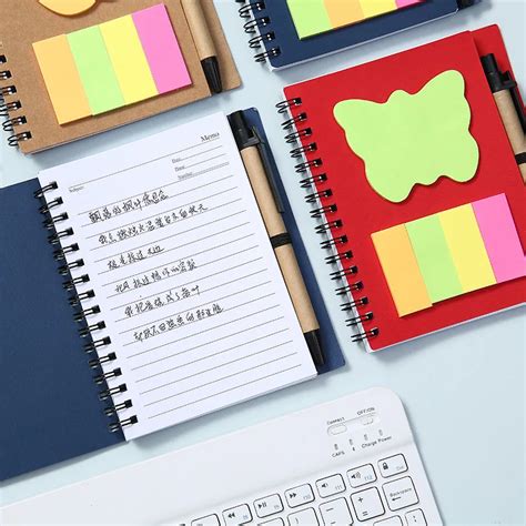 Oficce Custom Logo Notepads With Pen And Fancy Sticky Notes