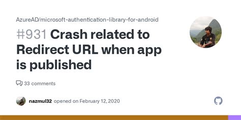 Crash Related To Redirect Url When App Is Published · Issue 931