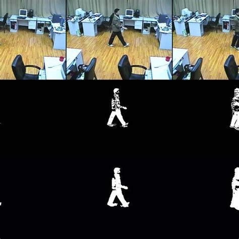 An Example Demonstrates The Process Of The Human Blob Extraction The