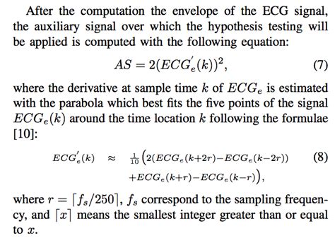 Python Struggling To Implement This Simple Algorithm For Ecg Wave