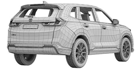 Honda Cr V 2023 3d Model Cgtrader