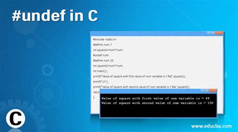 Undef In C Complete Guide To Undef In C With Programming Examples