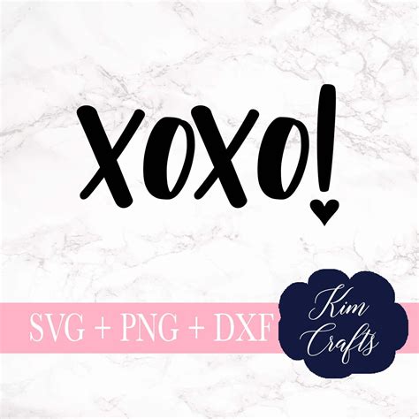 Xoxo Svg Cut File Valentines Day Svgs Silhouette Cut Etsy