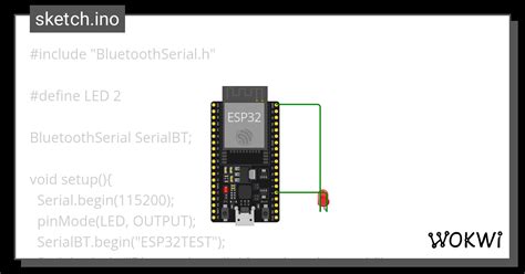 Turn A Led On Off With The Help Of Bluetooth Copy Wokwi ESP32 STM32 Arduino Simulator